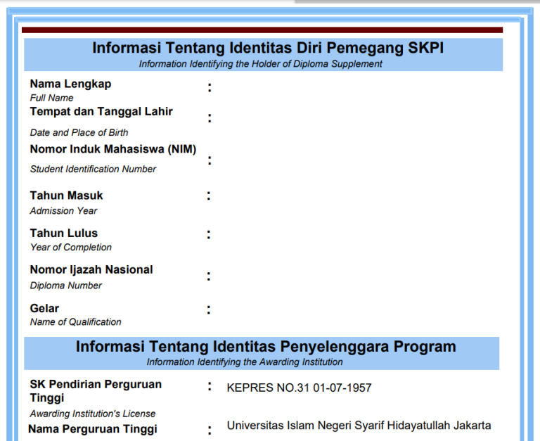 SKPI Archives - Pendidikan Bahasa Arab